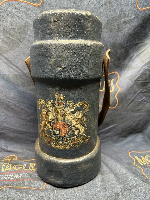 ANTIQUE MILITARY CORDITE Bucket Charge Carrier, Royal Navy KC Blue With ...
