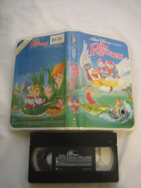 WALT DISNEY CLASSIC Black Diamond Collection The Rescuers Stamped Vhs ...