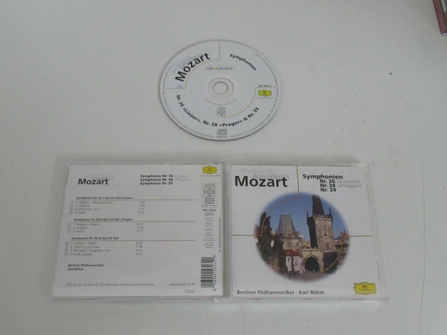 MOZART/SYMPHONIES NO. 36 Linz, 38 Prague & 39/Karl Böhm (445626-2) CD Album £14.54 - PicClick UK