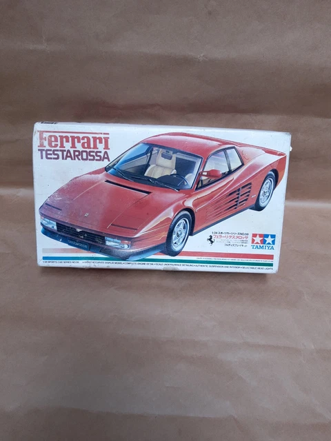 BOXED TAMIYA 1:24 Scale Ferrari Testarossa Model Kit Sports Car Partly ...