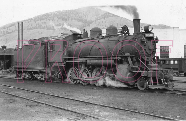 CANADIAN NATIONAL RAILWAY (CNR) Engine 2040 at Port Mann, BC - 8x10 ...