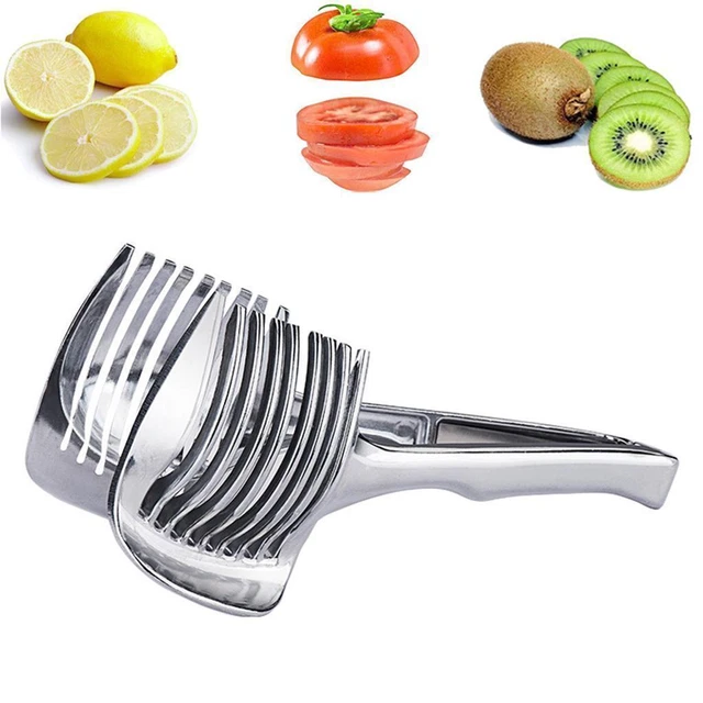 TOMATO LEMON CUTTER Aluminum Alloy Fruit Tongs Handheld for Fruits £9. ...