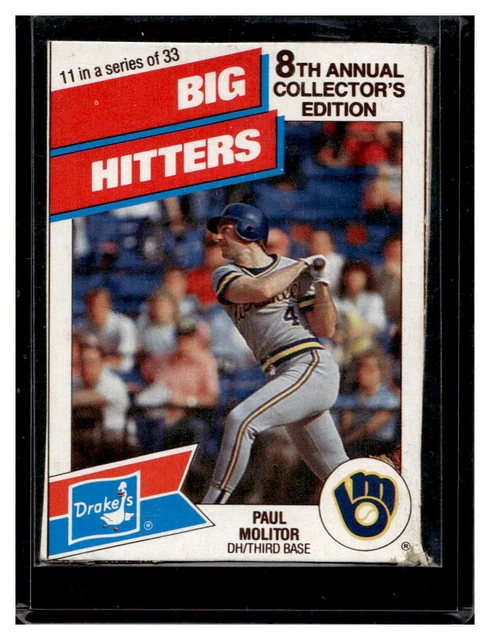 1988 DRAKE'S BIG Hitters Super Pitchers #11 Paul Molitor EUR 3,31 ...