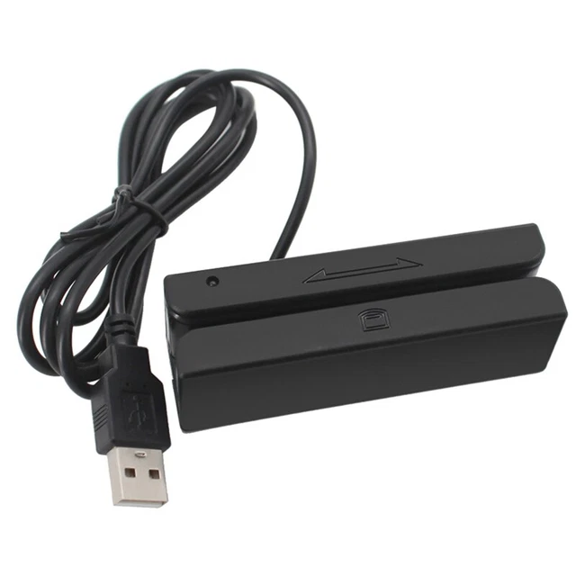 MSR90 USB MAGNETIC Strip Card Reading Machine Card Reader Stripe 3 ...