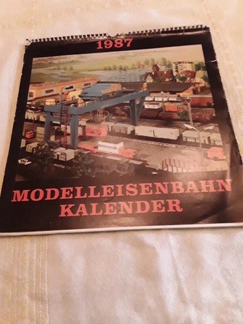 MODELLEISENBAHN KALENDER 1987 DDR viele Fotos meist DDR ...
