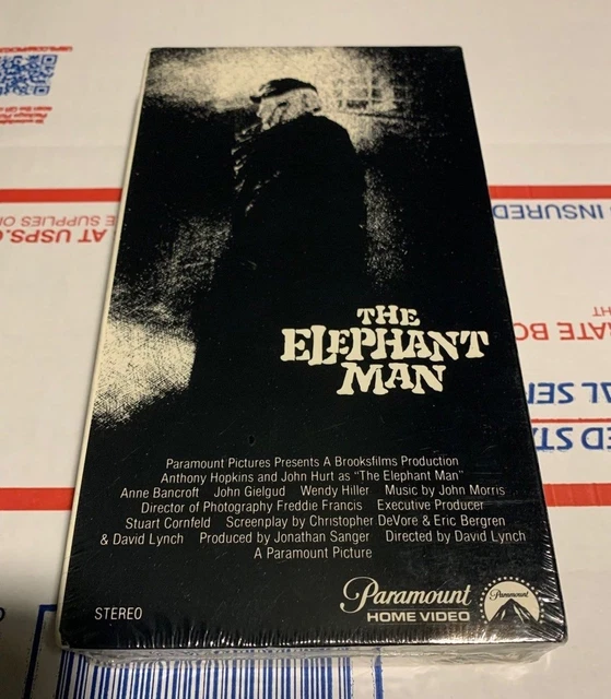EARLY PRINT VINTAGE The Elephant Man VHS Hopkins John Hurt SEALED NEW ...