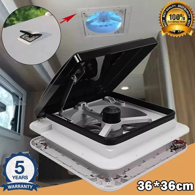 ROOF VENTILATION FAN Camper Van Motorhome RV Caravan Skylight Vent w ...