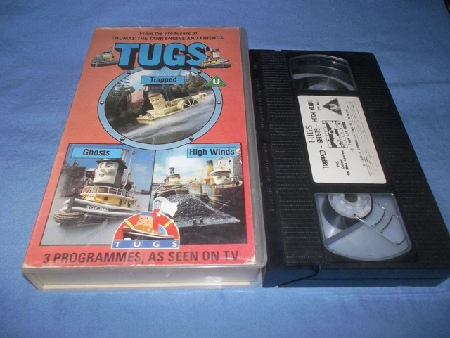 TUGS VHS TRAPPED/GHOSTS/HIGH Winds 1989 (From Producers Of Thomas Tank ...