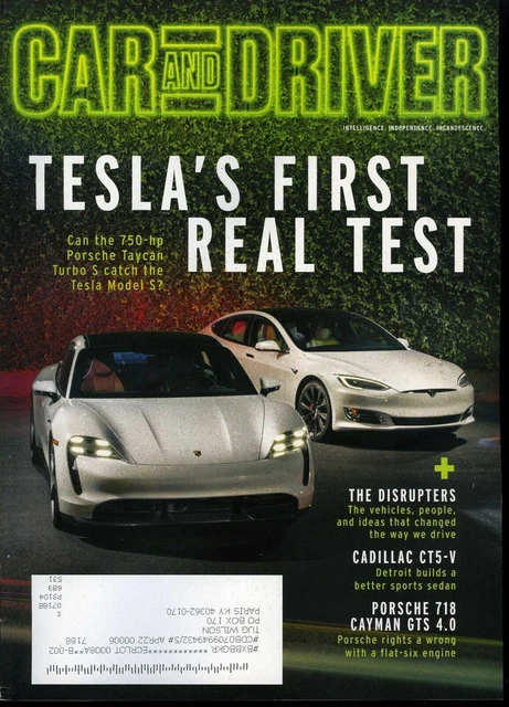 MAGAZINE VOITURE ET conducteur avril 2020 premier vrai test de Tesla ...