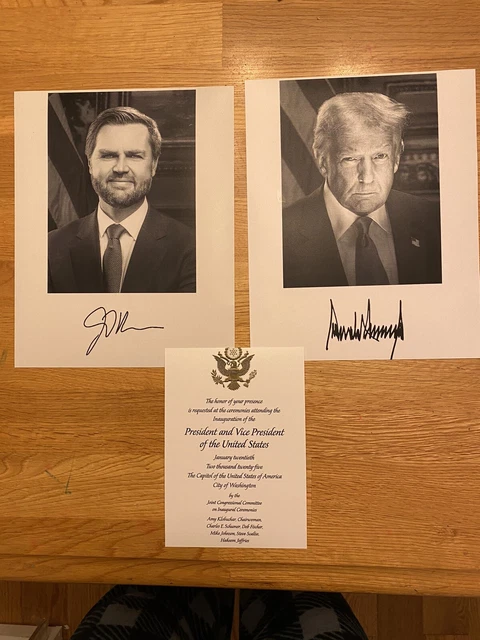 2025 OFFICIAL DONALD TRUMP & JD VANCE Inauguration Invitation ...