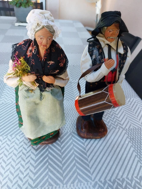 LOT DEUX SANTONS Di Landro Hauteur 31 Cm EUR 25,00 - PicClick FR