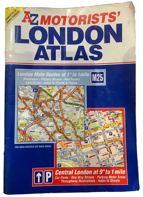 A-Z MOTORISTS' LONDON Atlas by Geographers' A-Z Map Company (Paperback ...