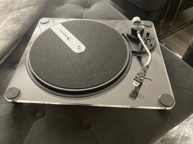 RECORD PLAYER TURNTABLE Acrylic 33 1/3 + 45 rpm Preamplifier ...