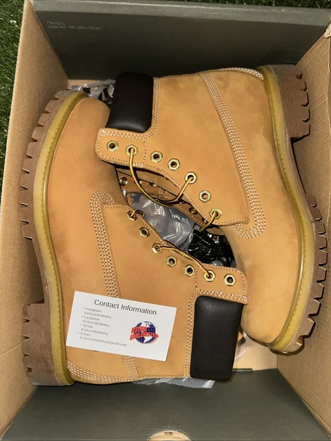 TIMBERLAND MEN'S 6 inch Premium Waterproof Boot - Wheat, US Size 8 £98. ...