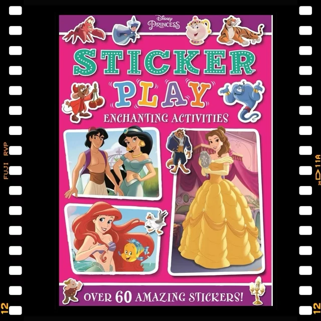 NEW KIDS DISNEY Princess Sticker Play Sticker Activity Book -Over 60 ...