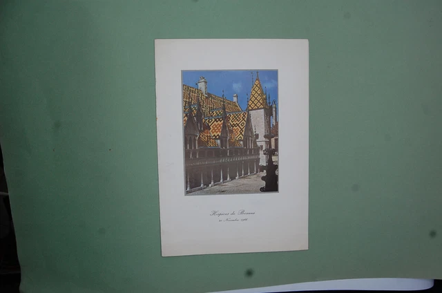 &MENU, CARTE DU restaurant Hospices de Beaune, chef Marcel Roux, 1966 ...