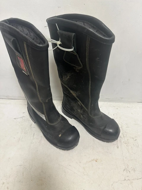 EX FIRE RESCUE service tuffkinfirefighter firefighting safety boots ...