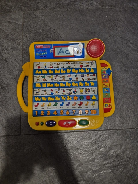 VINTAGE 1990S VTECH Talking Little Smart Alphabet Picture Desk ...