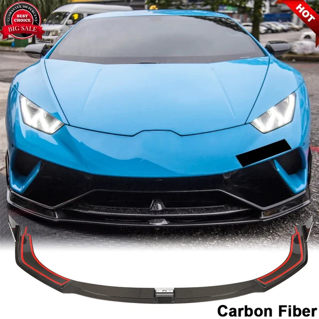 FITS LAMBORGHINI HURACAN Performante 17-19 Front Bumper Lip Splitters ...