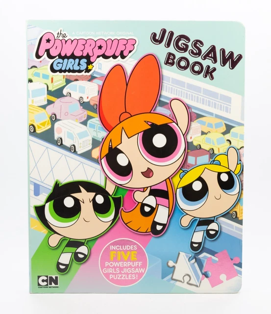 THE POWERPUFF GIRLS 5 Jigsaw Puzzle Book Cartoon Network Complete Like ...