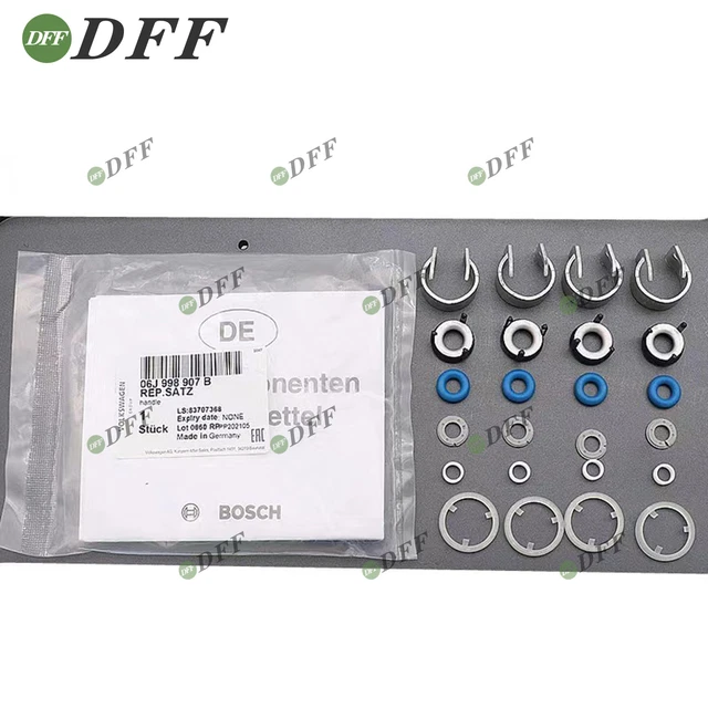 4 SET FUEL Injectors Seals Repair Kit Bosch For VW GLI GTI Tiguan AUDI ...