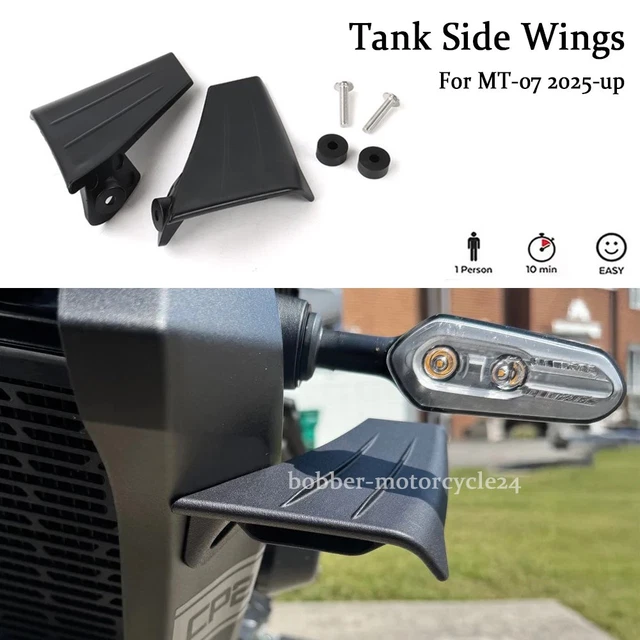 FOR YAMAHA MT-07 MT07 2025-2026 Side Downforce Spoilers Race Wings ...