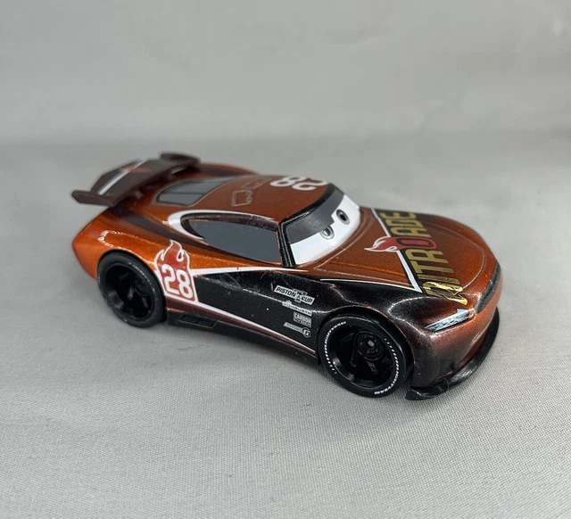 DISNEY PIXAR MOVIE Cars Diecast Toy Vehicle Piston Cup Race 28 NitroAde ...