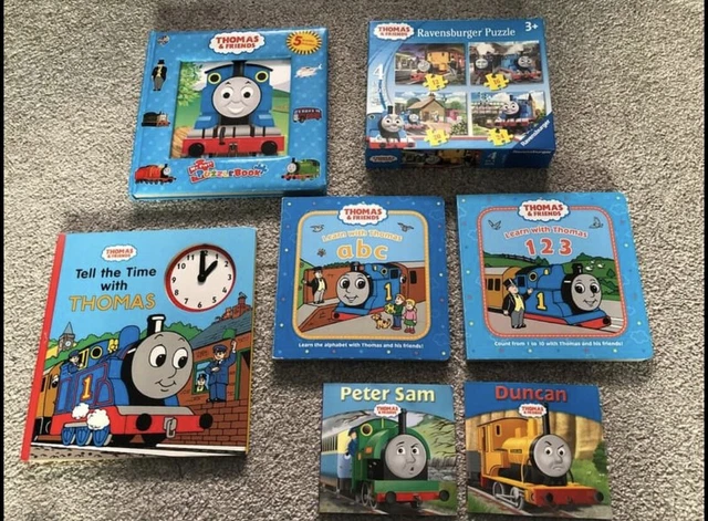 THOMAS THE TANK Book Jigsaw Bundle ABC 123 Colours,Numbers,Letters Educational £13.99 - PicClick UK