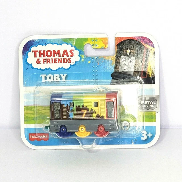 THOMAS & FRIENDS RAINBOW TOBY the TRAM Engine Push Along Metal Train ...