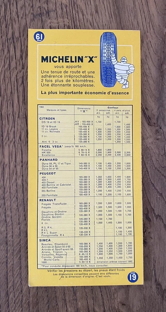 RARE COLLECTION ANCIENNE Carte France Michelin n° 61 Paris Chaumont ...