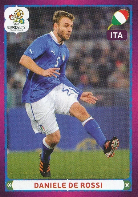 337 DANIELE DE Rossi Italia Sticker International Edition Panini Euro ...