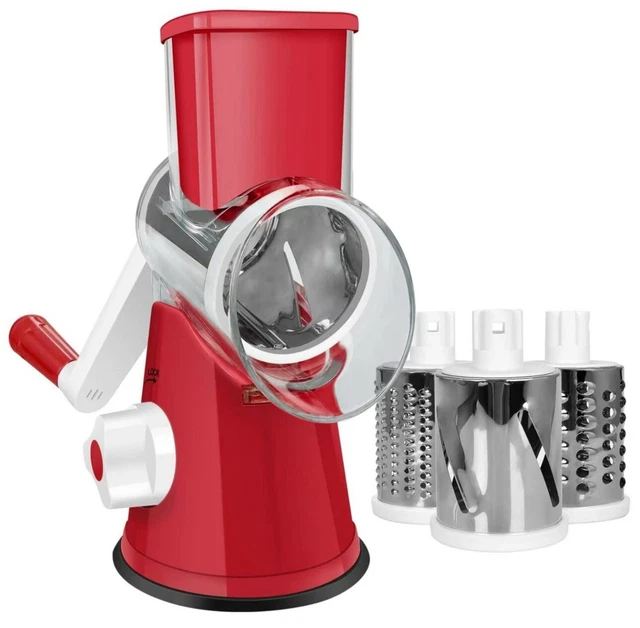 3 IN 1 Easyway Vegetable and Fruit Slicer - Red £10.00 - PicClick UK