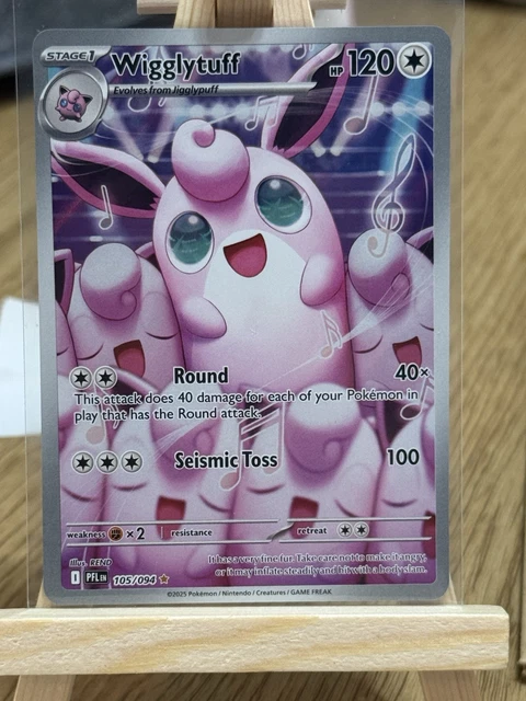 POKÉMON TCG WIGGLYTUFF 105/094 Phantasmal Flames Art Rare Mint UK £10. ...
