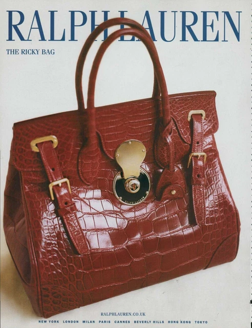 RALPH LAUREN Bags Magazine Print Ad Advert handbag fashion Accessoires ...