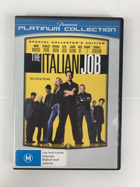 THE ITALIAN JOB DVD Collector's Edition Mark Wahlberg Charlize Theron ...