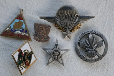 FOREIGN LEGION BADGES 1° REC Rare Marine Commando & Depreville Patent ...