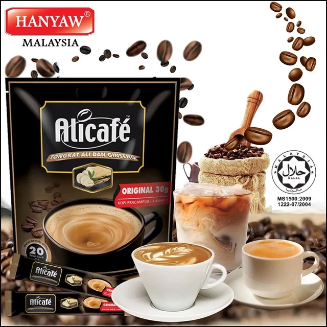 6 PACKS ALICAFE Original 18 Sachets x 30g Halal Coffee + DHL SHIPPING ...