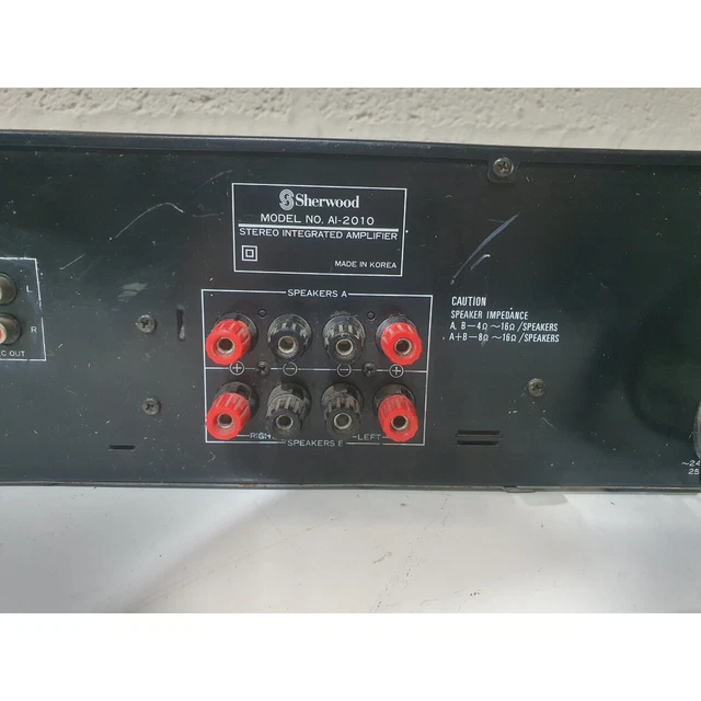 SHERWOOD AI-2010 BLACK Wired Hi-Fi System Stereo Integrated Amplifier ...