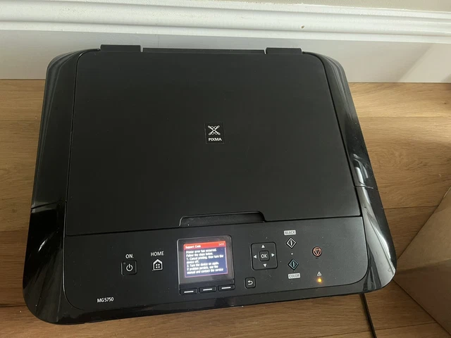 CANON PIXMA MG5750 All-in-One Wireless Inkjet Printer - Black error ...