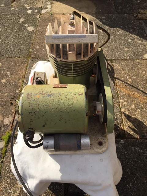 VINTAGE CROMPTON PARKINSON Burgess Powerline Air Compressor 0.33 BHP ...