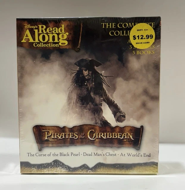 DISNEY PIRATES OF the Caribbean Read-Along CD Set Sealed 3 Books Johnny ...