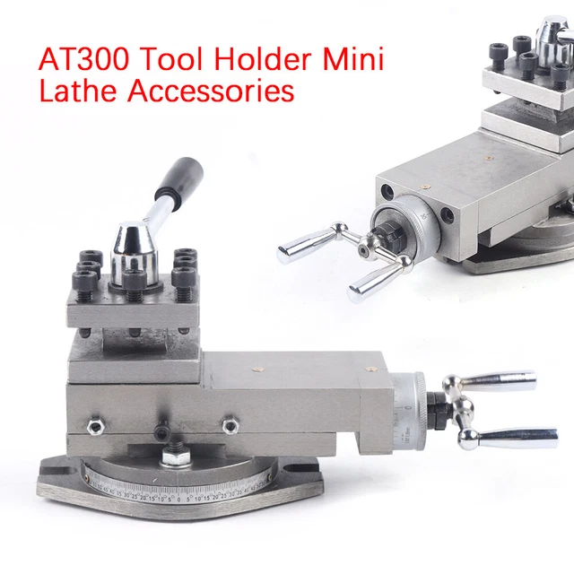 METAL LATHE MACHINE Tool Holder 80mm Universal AT300 Lathe Tool Post ...