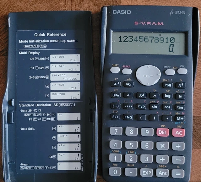 CASIO FX-83MS SCIENTIFIC calculator - brand new battery inserted £5.99 ...