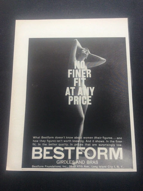 Vintage Original 50s Magazine Advert Advertising Bestform Girdles Bras