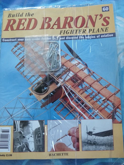 BUILD THE RED Baron's Fighter Plane Fokker Dr1 Hachette Issue 60 New ...