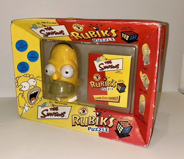 THE SIMPSONS HOMER Simpson Rubiks Cube Puzzle Game. Sealed! Rare ...