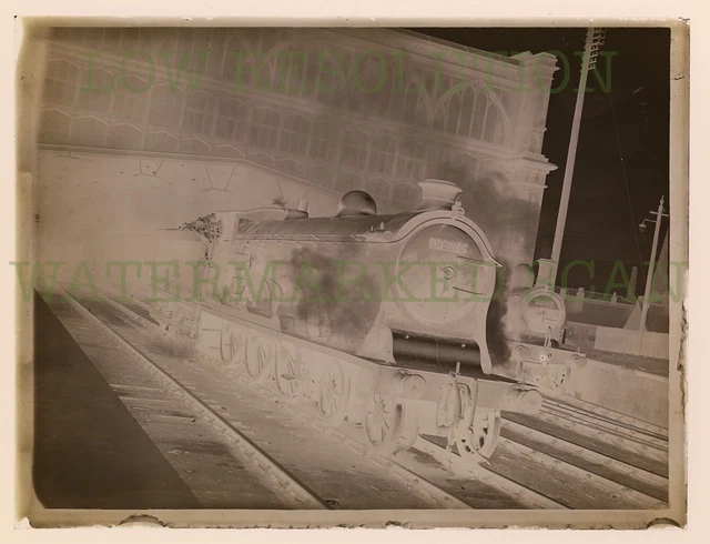 GLASS RAILWAY NEGATIVE OOAK LMS 903 Class Steam Locomotive at Carlisle ...