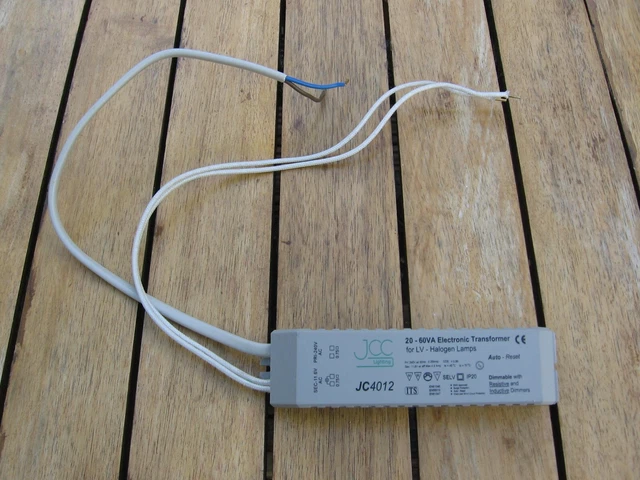 ELECTRONIC TRANSFORMER 20-60VA for LV Halogen lamps. £1.69 - PicClick UK