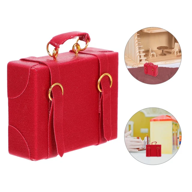 DOLL HOUSE MODEL Travel Micro Scene Mini Miniature Suitcase Accessories ...