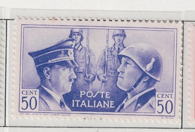 GERMANY ITALY AXIS WW2 Hitler and Mussolini Army stamp 1941 MLH EUR $14 ...
